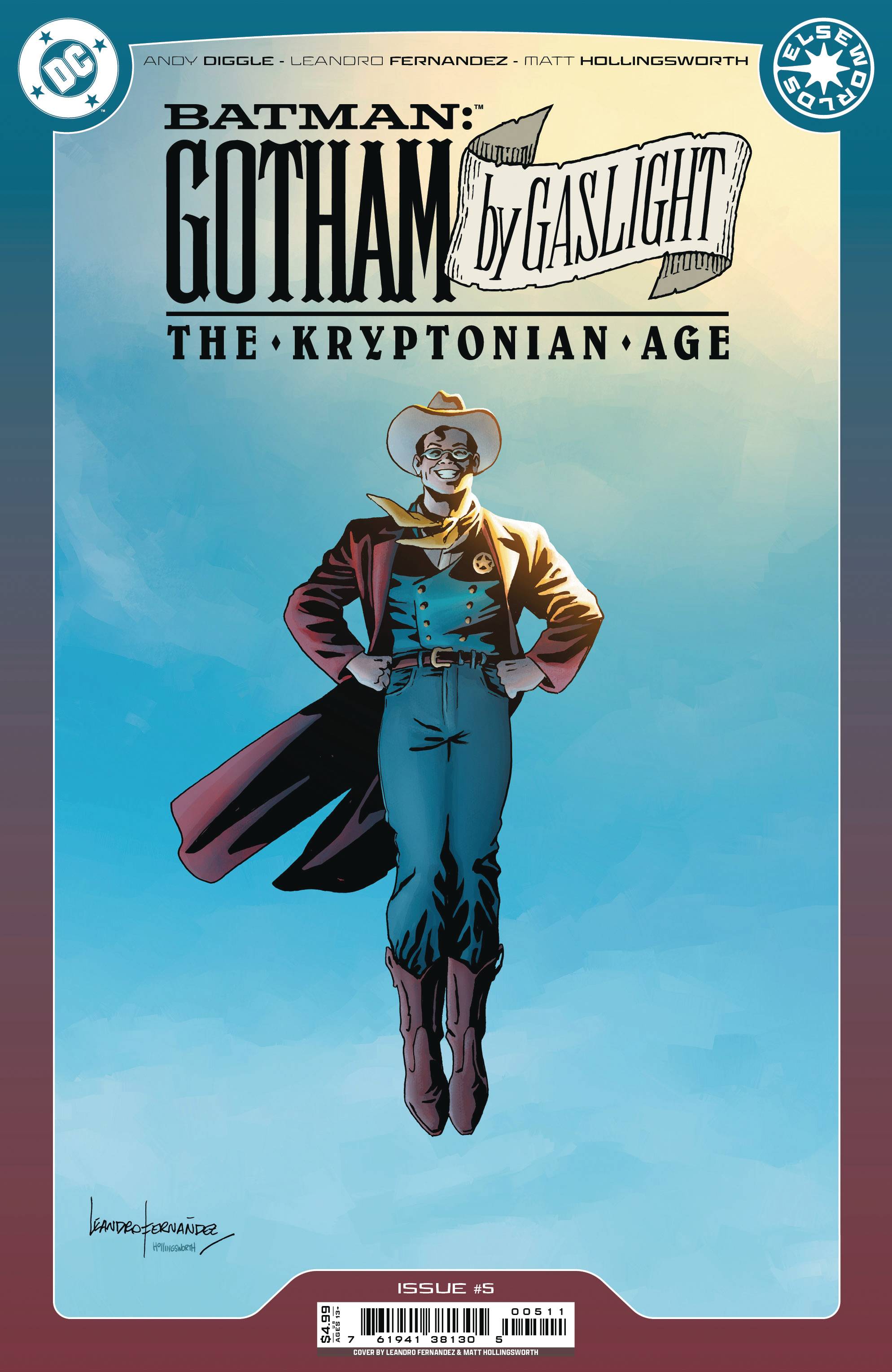 BATMAN GOTHAM BY GASLIGHT THE KRYPTONIAN AGE #5 (OF 6) CVR A LEANDRO F